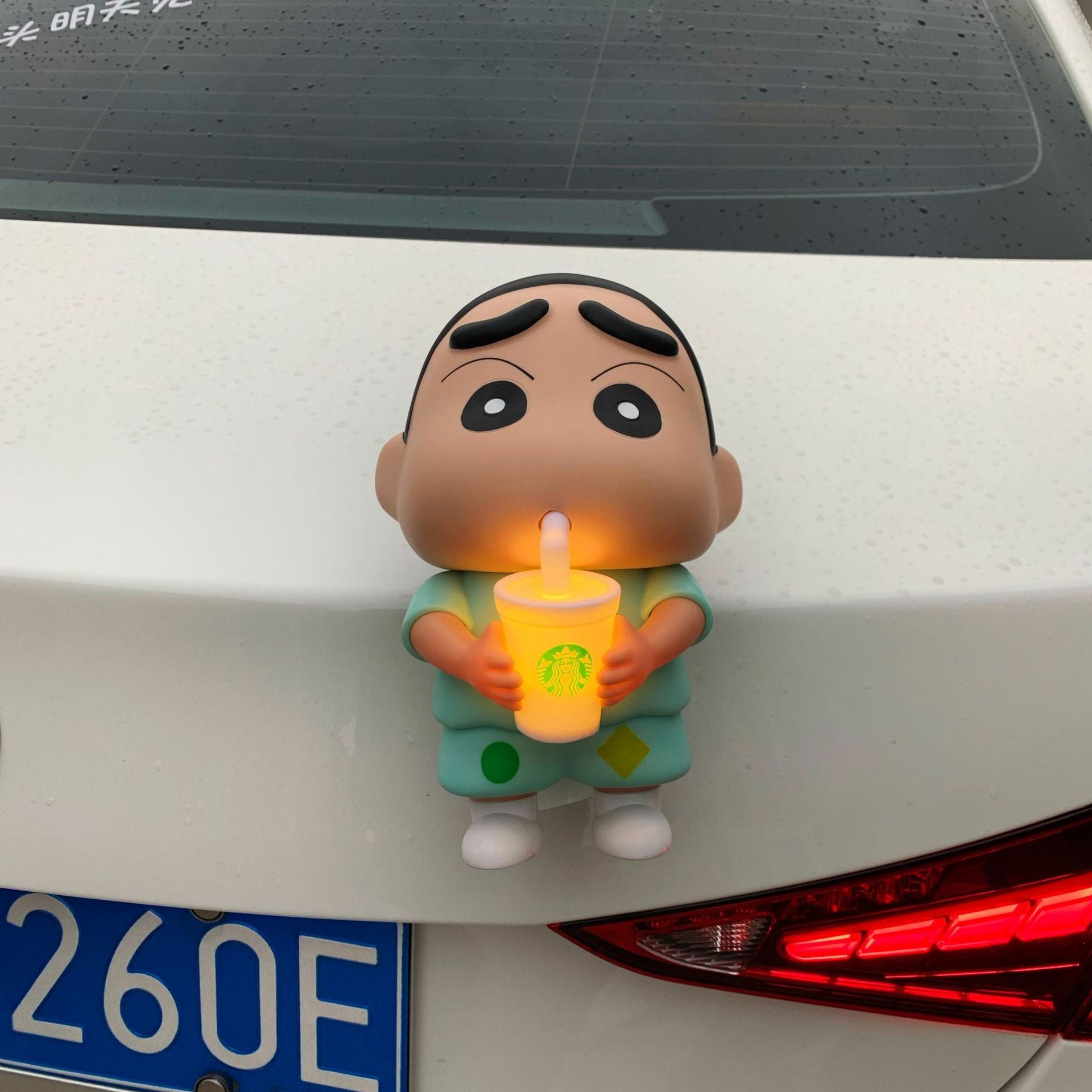 Shinchan Cute LED Car Dashboard Decor Lamp – Kawaii Anime Night Light ...